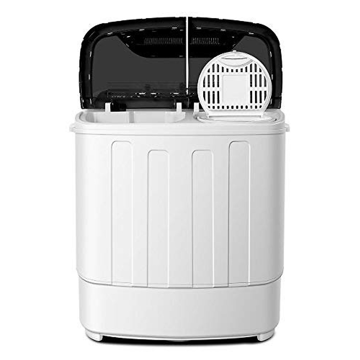 Portable Washing Machine TG23 - Twin Tub Washer Machine with 7.9lbs Wash and 4.4lbs Spin Cycle Compartments by Think Gizmos