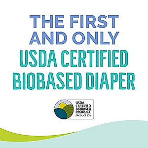 Seventh Generation Baby Diapers, Size 4, 135 Count (Pack of 1)