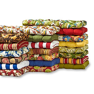 Greendale Home Fashions Indoor/Outdoor High Back Chair Cushion, Aloha Black