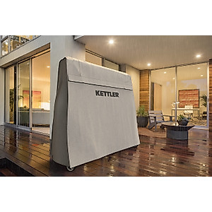 KETTLER Heavy-Duty Weatherproof Indoor/Outdoor Table Tennis Table Cover, Grey (7033-100)