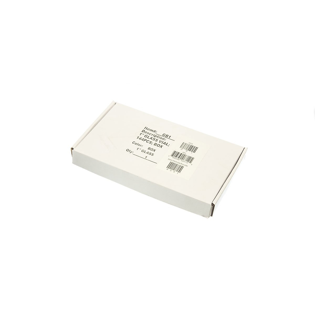 SE Glass Vials with 1" x 9/16" Diameter (Pack of 144) - GB1