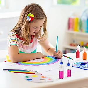 PATIKIL 1oz(30ml) Plastic Dispensing Bottle, 15Pcs Squeeze Graduated Empty Bottles with Black Twist Cap for Liquids, Inks, Oils, Sauces, Arts and Crafts, Transparent