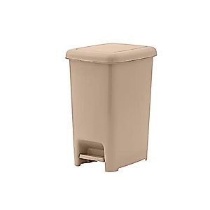 Superio Slim Pedal Trash Can (16 QT) (Beige)