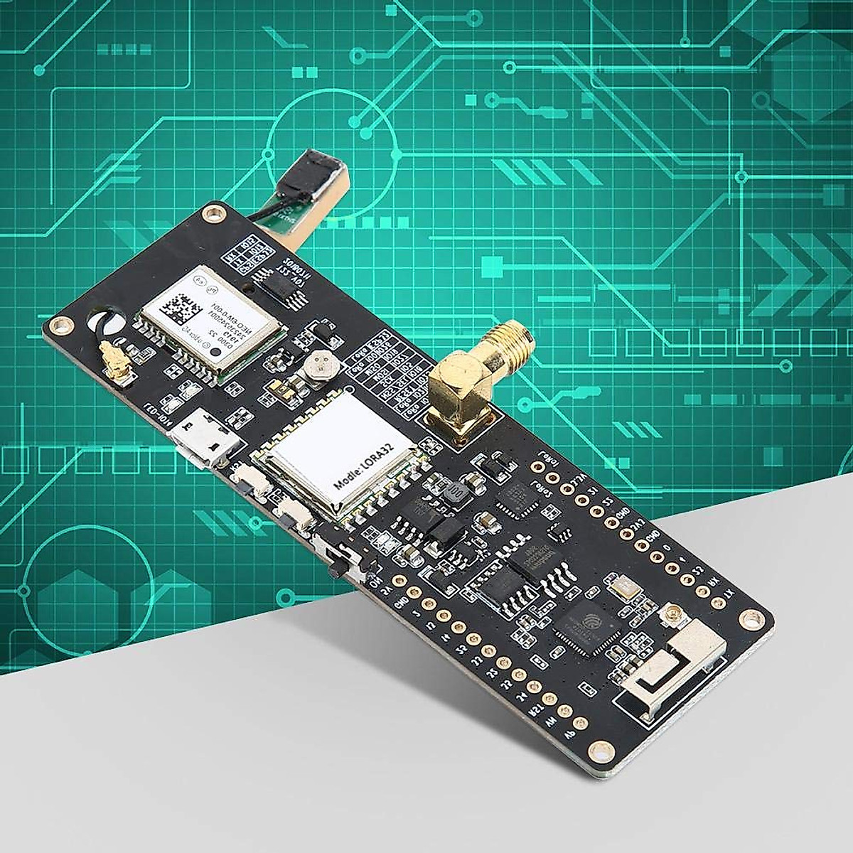 ASHATA ESP32 915Mhz WiFi GPS Module, TTGO T-Beam Development Board, 4MB Flash, Bluetooth, NEO-6M Global Positioning System
