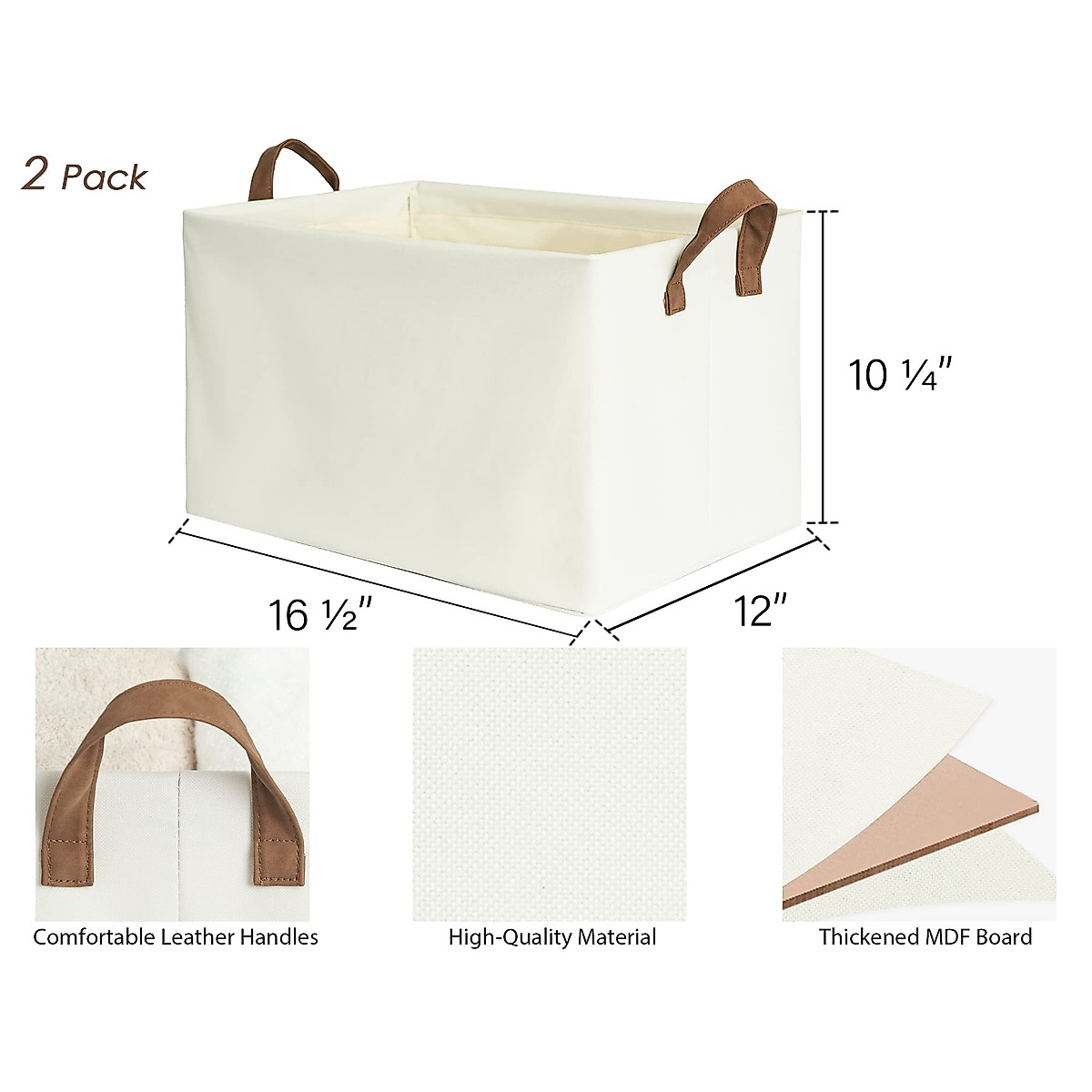 StorageWorks Storage Bins for Shelves and Narrow Storage Bins, Small baskets for Organizing