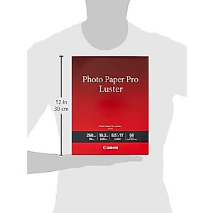 Canon LU-101 LTR(50) Luster Photo Paper Letter, 50 Sheets (LU-101 LTR)