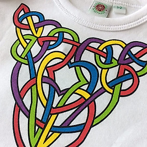 Carrolls Irish Gifts Green Babies Vest Designed As Irish Dancing Dress With Celtic Design, 1-2 Years