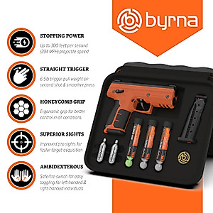 Byrna SD [Self Defense] Kinetic Projectile Launcher Ultimate Bundle - Non Lethal , Home /Personal Defense (Black) | Proudly Assembled in The USA