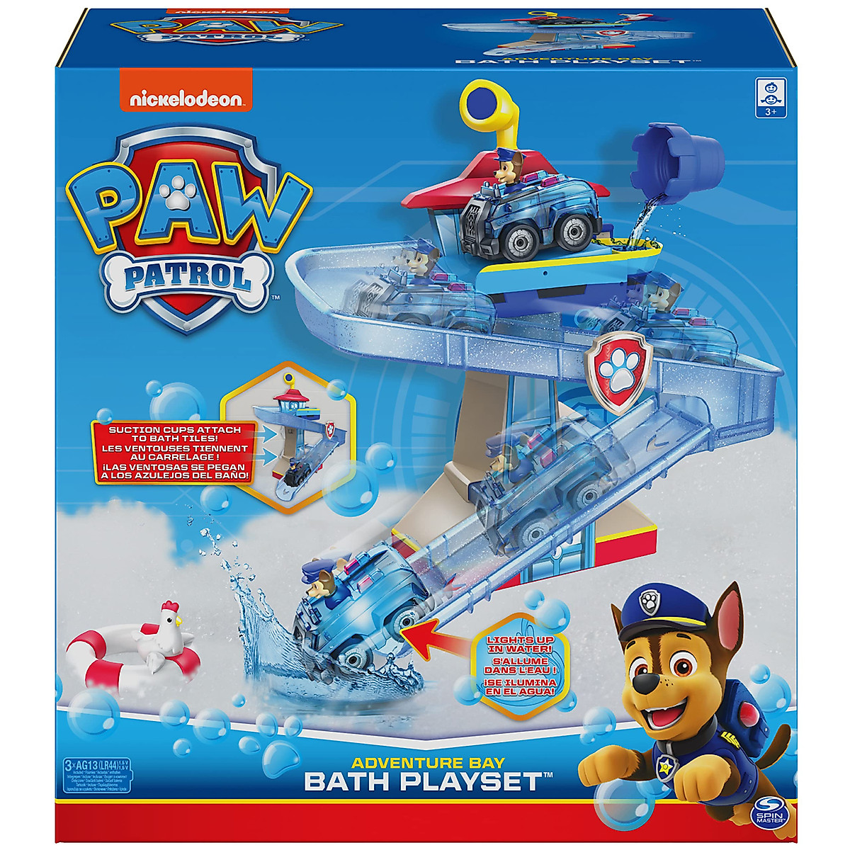 Paw Patrol, True Metal Chase Rescue Track Set with Exclusive Chase Die-Cast Vehicle, 1:55 Scale Kids Toys for Boys