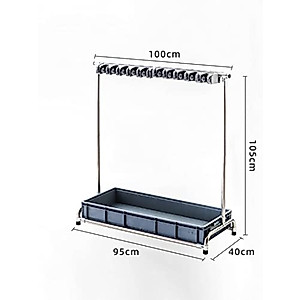 MBETA Mop Hook Removable Broom mop Rack Floor Type mop Rack Storage Device Stainless Steel mop Stand mop Rack