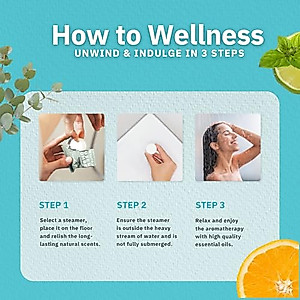 WALTZ 7 Shower Steamer Set, 16 Pieces, 8 Scents, German Quality Essential Oils, Aromatherapy Bombs, Stress Relief, Self Care Christmas Gift for Women, Men, Mom, Birthday, Stocking Stuffers Adults