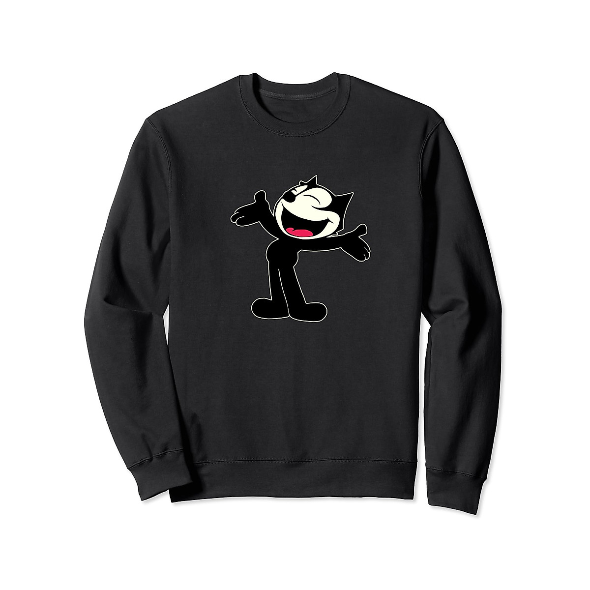 Felix Cat Cartoon Giant Lowrider Car Club Mashup 2-Sided Sweatshirt