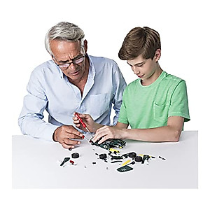 Meccano Erector Roadster 5-in-1 Building Kit, 174 Parts, STEM Engineering Education Toy for Ages 8 and Up