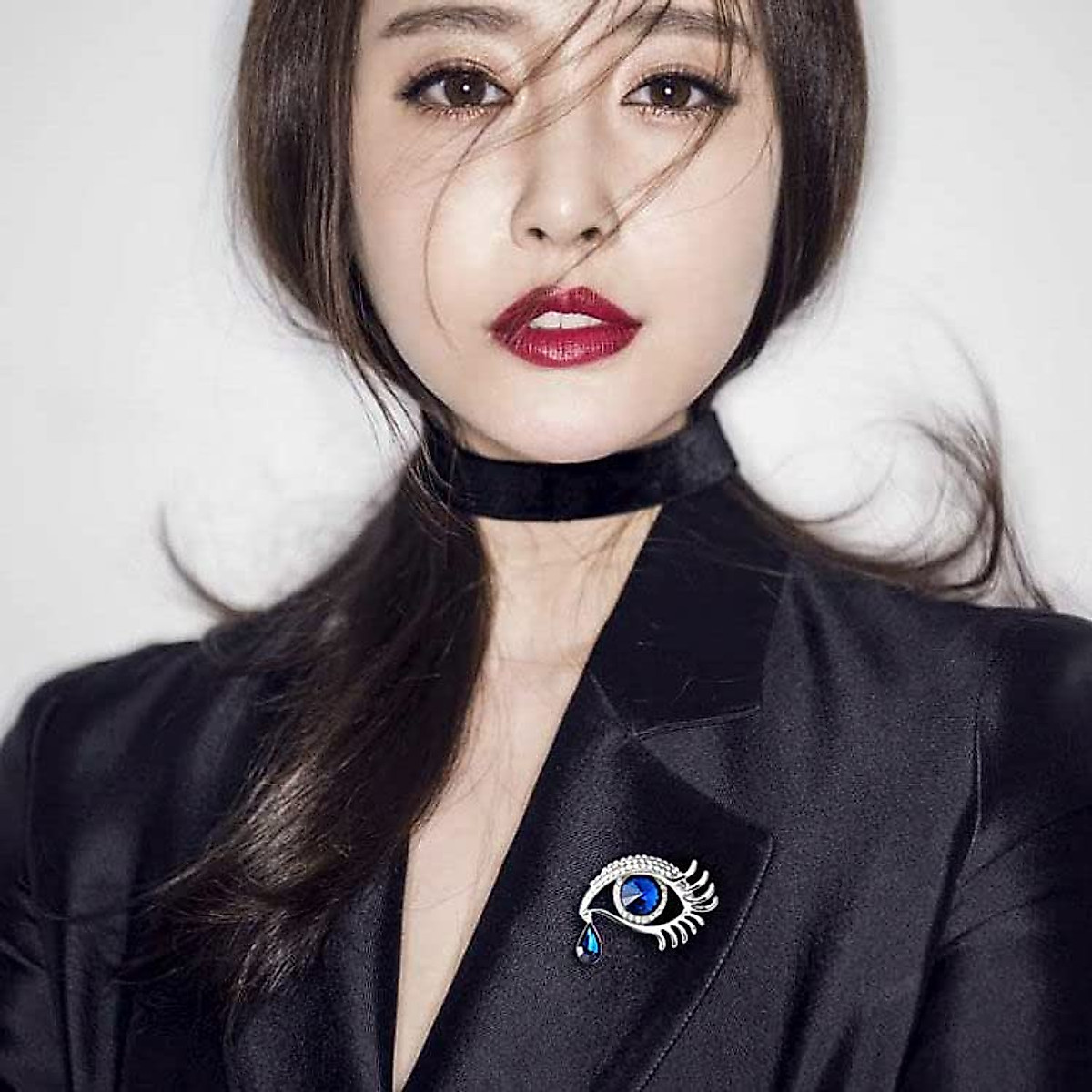 Comelyjewel Premium Quality Personality Tear of Angel Rhinestone Brooch Pin Covered Scarves Shawl Clip for Women Ladies