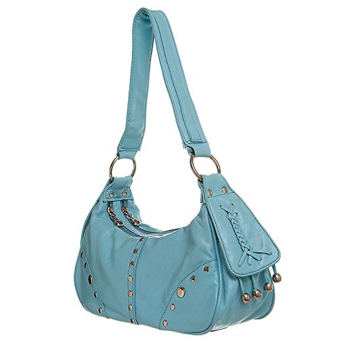 Handbags For All Studded Hobo Shoulder Handbag