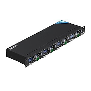 UCTRONICS Pi Rack Pro for Raspberry Pi 4B, 19" 1U Rack Mount, Support for 4 2.5" SSDs, Secure Shutdown, 0.96" Color Display for Raspberry Pi