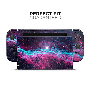 Design Skinz - Compatible with Nintendo Switch Console + Joy‑Con - Skin Decal Scratch-Resistant Removable Vinyl Wrap Cover - Cosmic Strobe Space V1