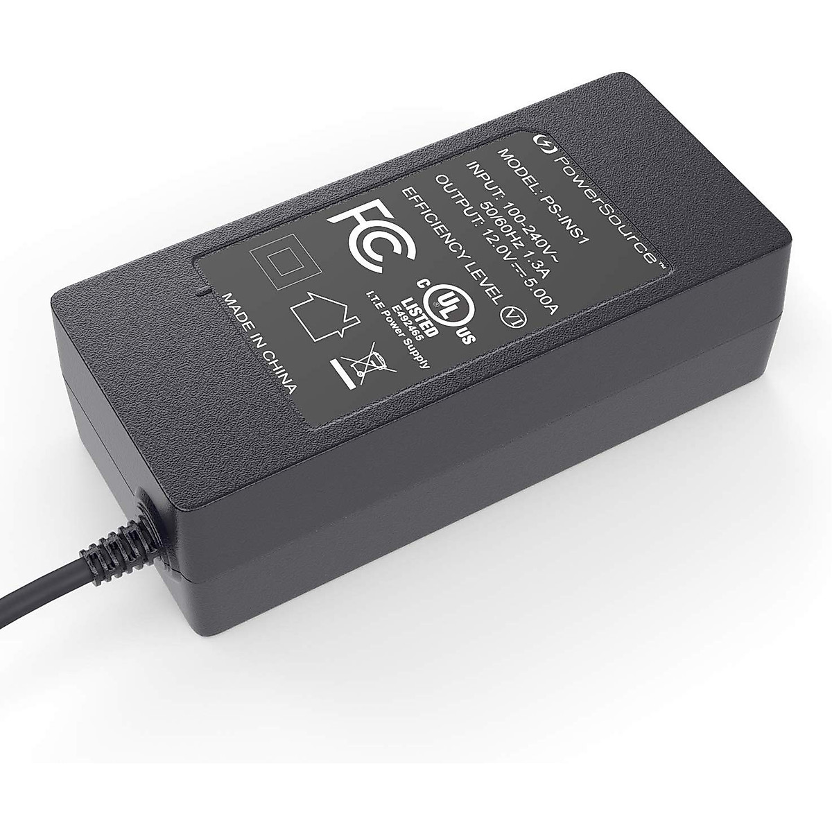 PowerSource 12V UL Listed 14Ft Extra Long AC Adapter for Insignia 19" 20" 24" 28" 32" TV NS-24E200NA14 NS-32D311NA15 NS-32D312NA15 NS-32D220NA16 NS-32D420NA16 NS-32DD220NA16 NS-32DD310NA15 LED HDTV HD