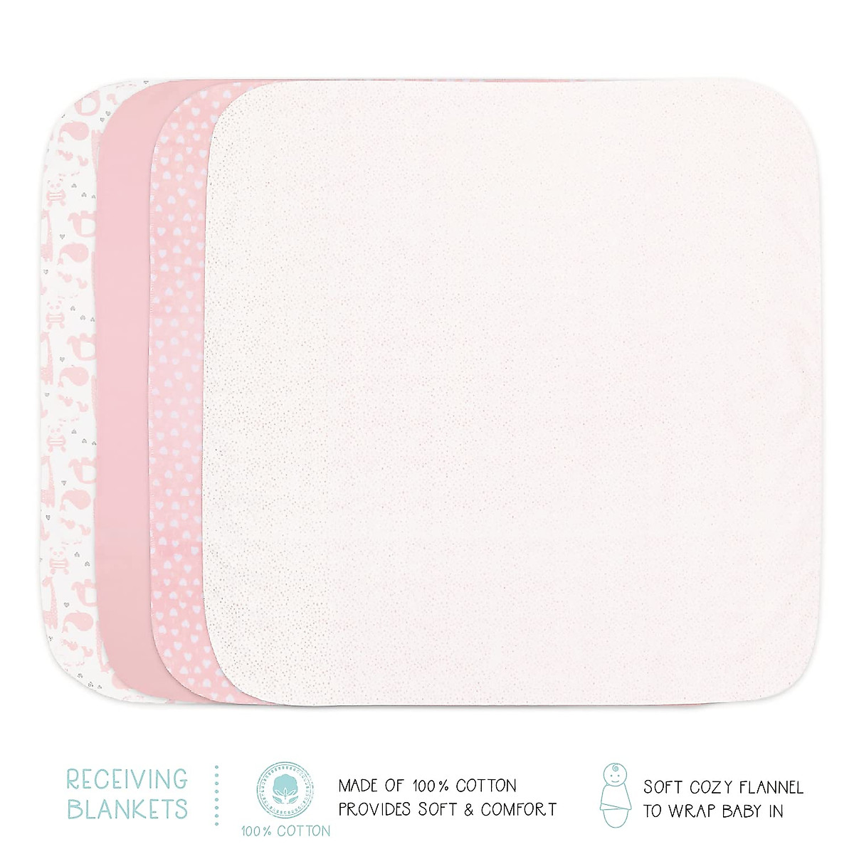 The Peanutshell Newborn Essentials Layette Gift Set for Baby Girls, 23 Piece, Fits Newborns to 3 Month