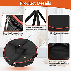 Dishes Storage Bag, China Storage Chest Round Crockery Storage Bag Plate Protectors Travel Bag Large Camping Tableware Dinnerware Bag Cupboard Storage Bag