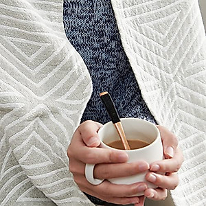 jinchan Cotton Throw Blanket Grey Throw Blanket for Couch Cozy Blanket Cotton Twin Size Bed Throw 3 Layer Spring Blanket Gray Coverlet Geometric Quilt Soft Blanket Baby Kid Gift 60x80 Inch