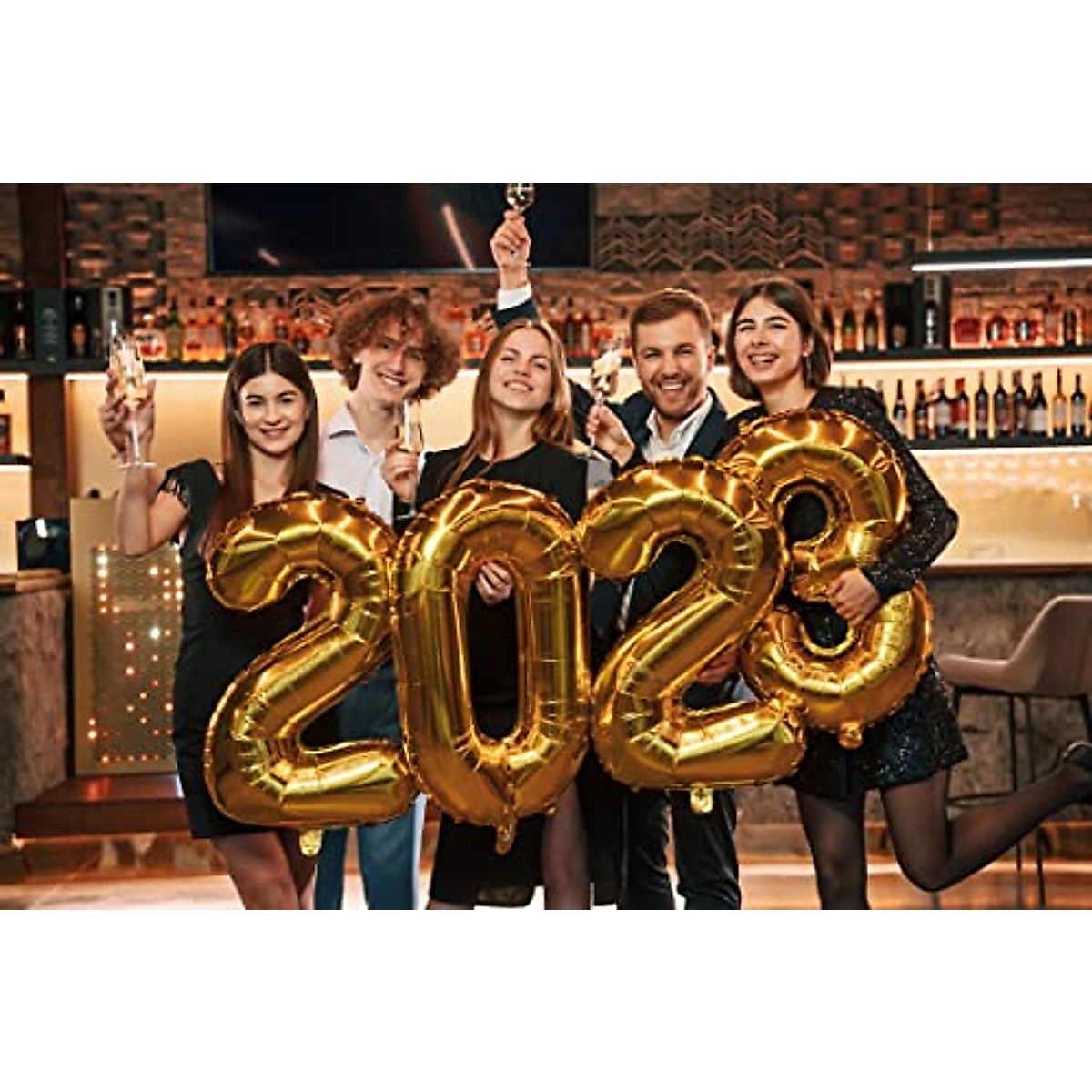 Treasures Gifted Gold 40" 2023 Balloon Numbers - Graduation Party Decorations 2023 - Graduation Decorations - 2023 Foil Balloons - 2023 Balloons Gold, New Years Eve Balloons - Balloons Graduation 2023