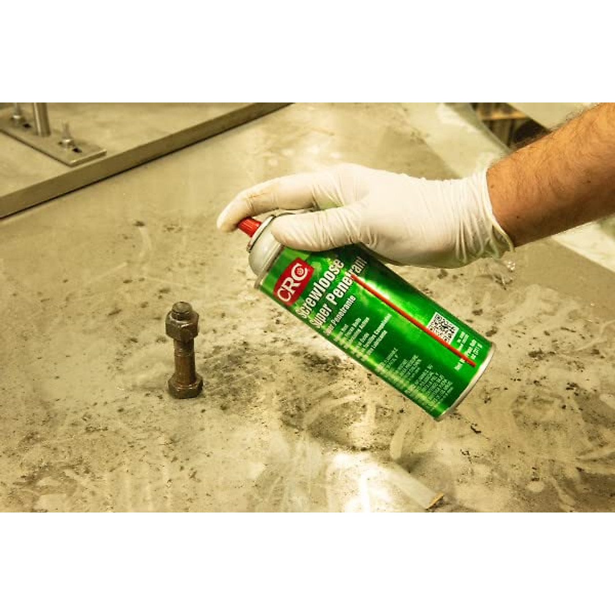 CRC Screwloose Super Penetrant 03060 – 11 WT OZ, Plastic Safe Aerosol for Corroded Fasteners, Seized Mechanical Components