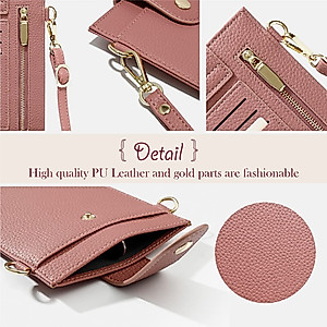 llAmour smartphone pouch Shoulder bag Crossbody Cellphone bag Color:Grey