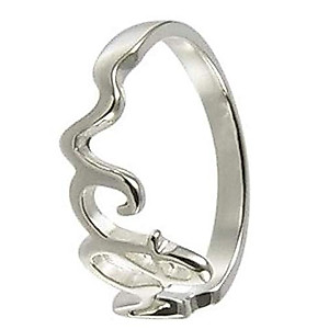 One Moment In Time H13 Size 7 Cursive Small Stainless Steel Ring Women's Mormon LDS CTR