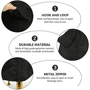 POPETPOP Bird Cage Covers for Night - Birdcage Cover Parrot Cage Cover Breathable Washable Birds Cage Cover Protector Pet Cage Cover Parakeet Cage Cover