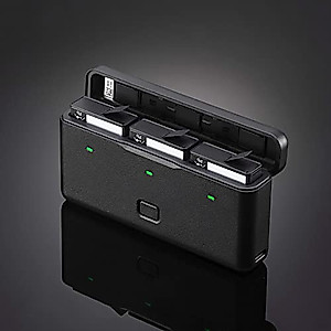 Original 2 Pack Osmo Action 3 Extreme Battery 1770 mAh with Osmo Action 3 Multifunctional Battery Case for DJI Osmo Action 3