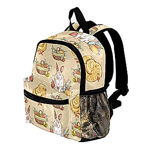 Easter Vintage Eggs Bunny Chick Cute Fashion Mini Backpack Pack Bag
