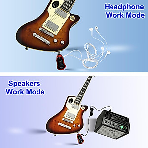 Gitafish Bass Guitar Headphone Mini Amp Bluetooth Electric Bass Micro Amps for Electric Guitar Bluetooth Practice Headphones Small Amps Guitar Portable Headphones Amplifier Pocket Bass Amp
