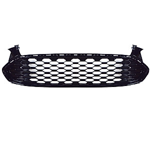 munirater Front Hood Bumper Grill Honeycomb Mustang Style Gloss Black Grille Cover Replacement for 2013-2016 Fusion