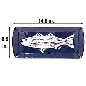 Merritt Striper by Kate Nelligan Melamine Loaf Tray