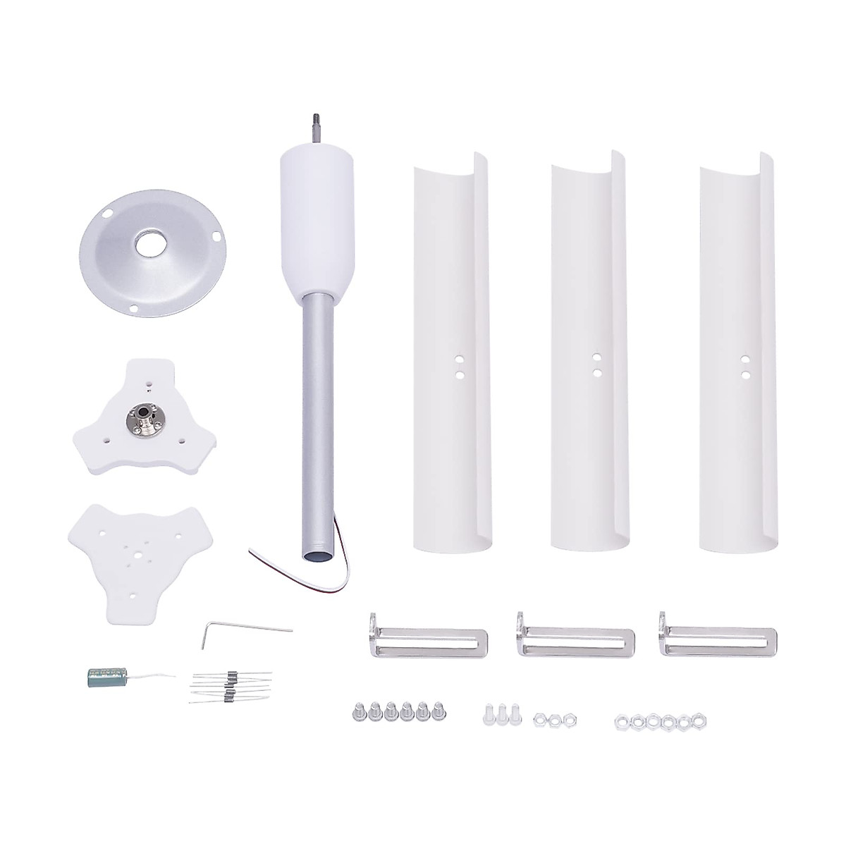 Wind Generator DIY Vertical Axis Wind Turbine Model Three-Phase Permanent Magnet Generator, for Teaching Physical Power Generation Principle