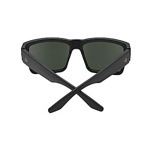 Spy Optic Cyrus Sunglasses Soft Matte Black with Happy Gray Green Lens