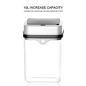 WPYYI Automatic Touchless Trash Can Smart Sensor Large Automatic Dustbin Home Intelligent Kitchen Rubbish Bins with Lid