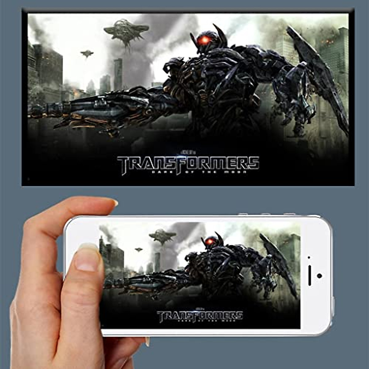 VIBY S350 Mini Dlp Projector Smart Tv Android 9.0 Pico Protable 1080p Outdoor 4k Cinema for Smartphone (Color : D)