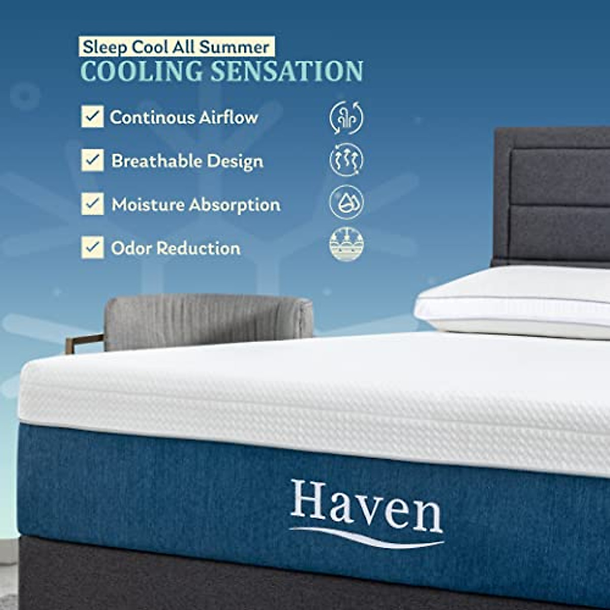 California King Cool Gel Memory Foam Mattress, 12 Inch Bed in A Box, CertiPUR-US Certified Mattress Made in USA, Breathable Medium Mattress