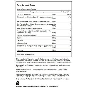 Swanson Prostate Plus - Natural Supplement for Men Promoting Healthy Urinary Tract Flow & Frequency - Supporting Overall Prostate Health - (180 Veggie Capsules)