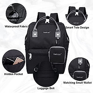 Refutuna Laptop Backpack, 15.6 Inch Work Backpack for Women, Nurse Bag, Teacher Bag, College School Laptop Bookbag, Waterproof Anti-theft Travel Business Backpack