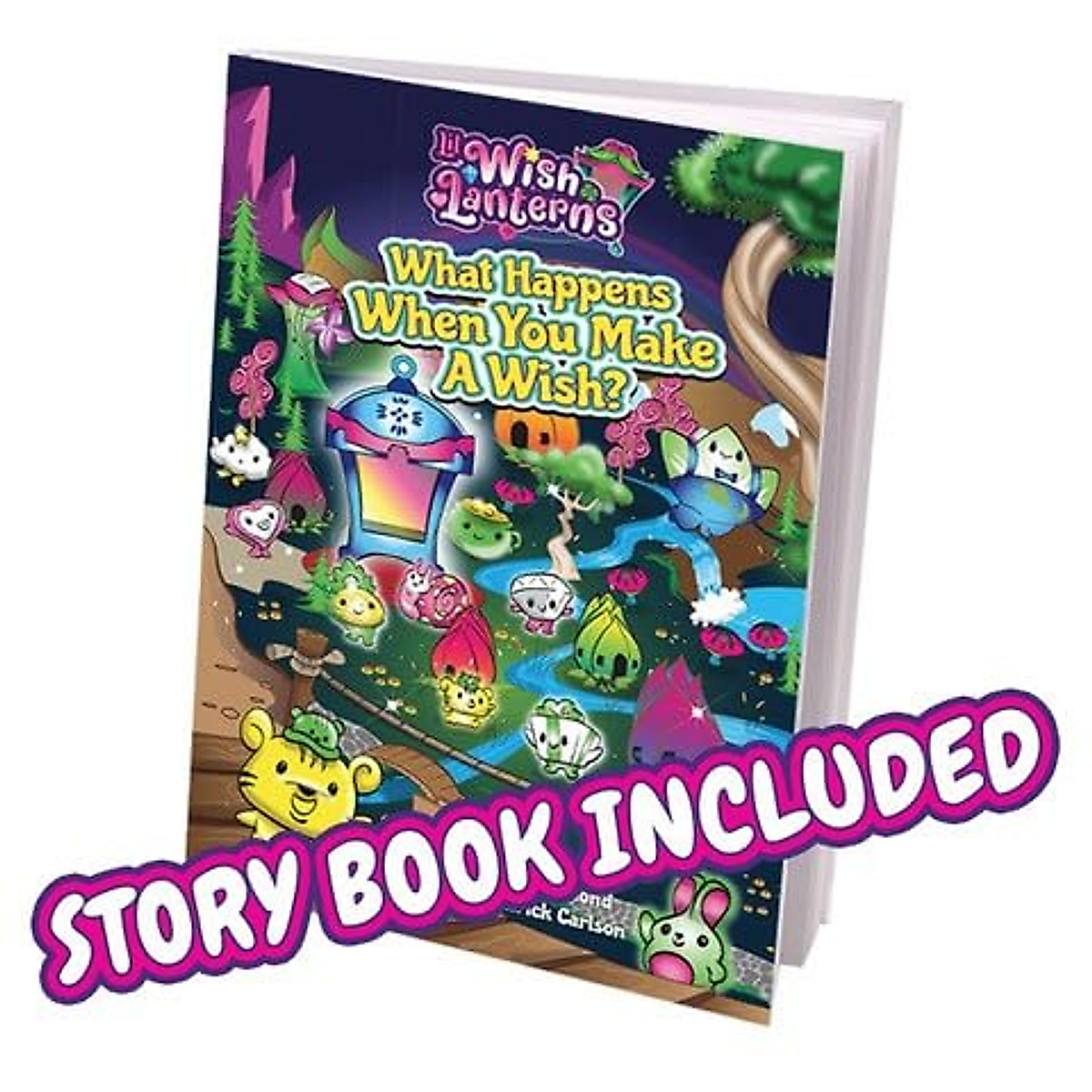 Lil Wish Lanterns Starter Pack with Lantern and 2 Characters, Mystery Toy, Contains 1 Exposed Figure and 1 Random Collectible Figure, Gift for Girls, Light Up Toy, Styles May Vary, Courage Tribe