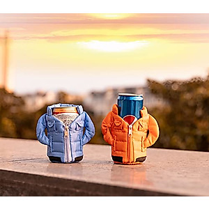 Beverage Jacket Can Cover Drink Insulated Coolers For 12oz 2Pcs Fun Gifts for Family and Fiends