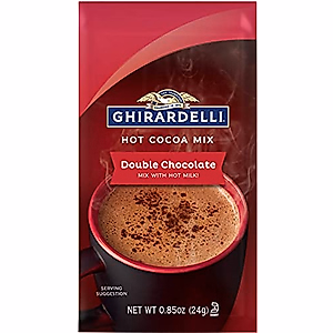 Ghirardelli Double Chocolate Hot Cocoa Mix, 0.85-Ounce Packets (Pack of 10)