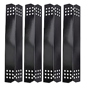 Criditpid Grill Heat Tent Plate Flame Tamer Compatible for Grill Master 720-0697 720-0737, Nexgrill 720-0830H 720-0783E 720-0830A 720-0830D, Porcelain Steel Burner Cover for Nexgrill 720-0830H