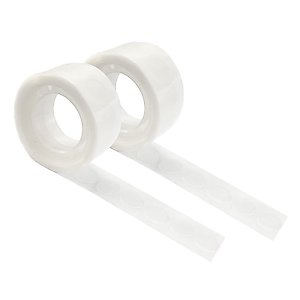 HANWER 200 PCS Glue Points for Balloons, Removable Sticky Point Tape, Adhesive Double Sided Clear dots for Craft Decoration