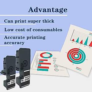 2-Pack TK-5242K Toner Cartridge Replacement for Kyocera TK-5242K P5026cdn P5026cdw M5526cdn M5526cdw Printer.