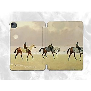 Kawaii Runing Men Horse Animal case Compatible with iPad Mini Air Pro 7.9 8.3 9.7 10.2 10.9 11 12.9 inch Pattern Cover New 2022 2021 Trifold Stand 3 4 5 6 7 8 9 Generation 40 (8.3 Mini 6)