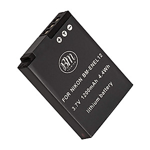 BM EN-EL12 Battery for Nikon Coolpix A1000, B600, W300, A900, AW100, AW110, AW120, AW130, S6300, S8100, S8200, S9050, S9200, S9300, S9400, S9500, S9700, S9900, P310, P330, P340, KeyMission 170, 360